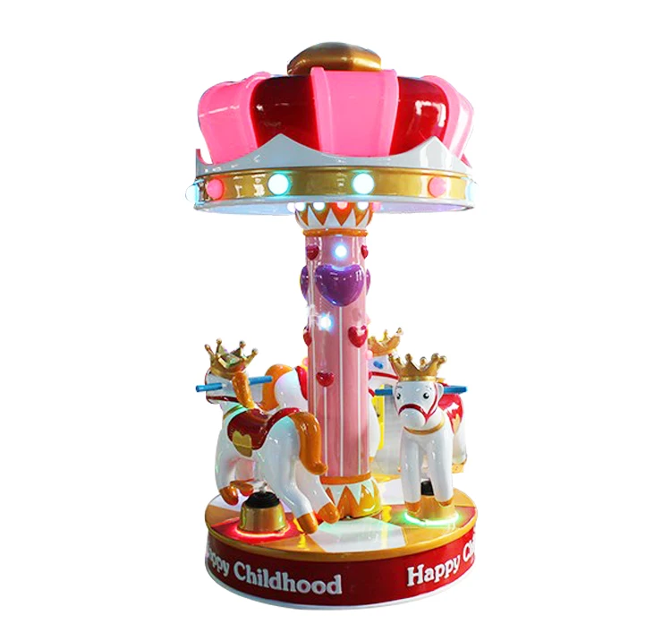 Indoor Amusement Park Rides - Mini Carousel Fun for Kids