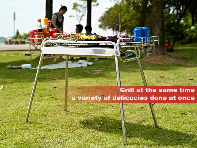 Outdoor Rotisserie Folding Mini Barbecue Grill Home Patio Bbq Grill ...