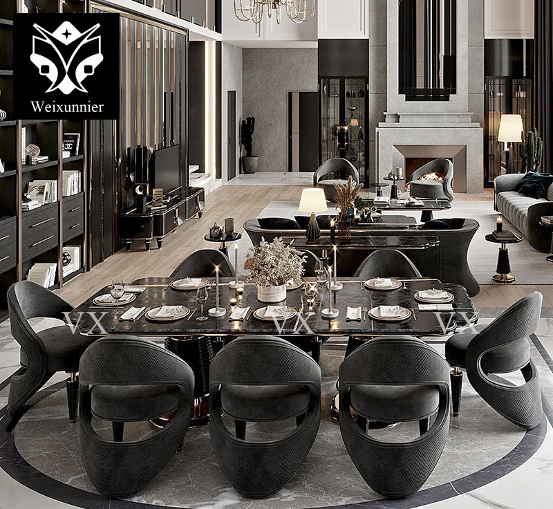 Dining Room Sets 12 Chairs Table Furniture Luxury