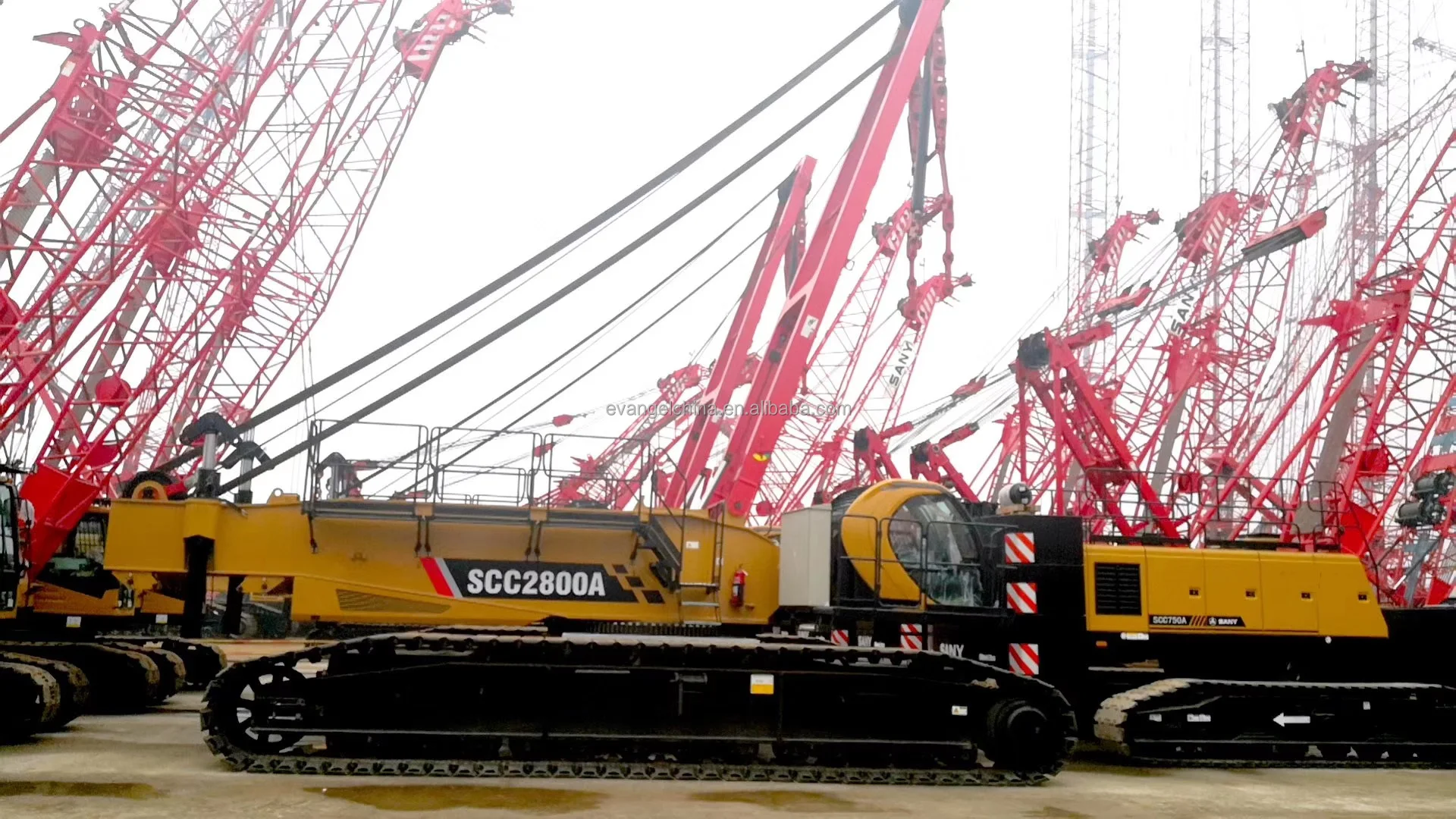 High Quality Crawler Crane 600 Ton Mobile Hydraulic Cranes Scc6000a ...