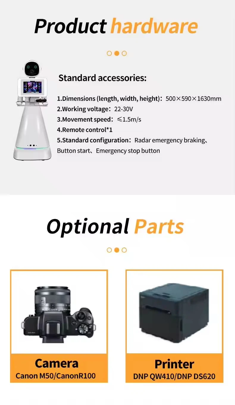 Roamer Booth Robot - Automated Party Camera & Photo Booth Machine