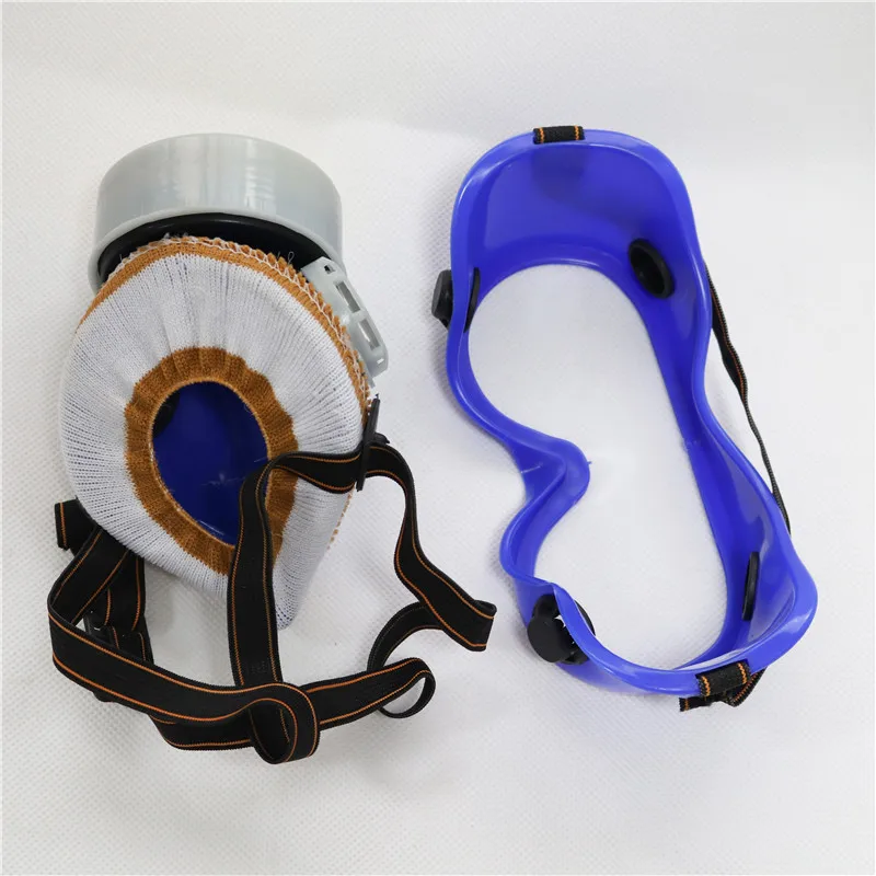 Half Face With Safety Goggles Laboratory Chemical Industrial Gas Mask ...