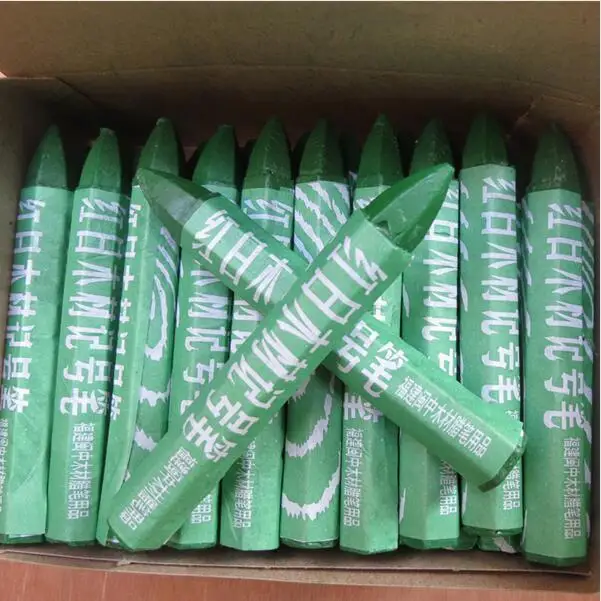 Red Color Fluorescent Industrial Medical Crayon for Lumber Wood