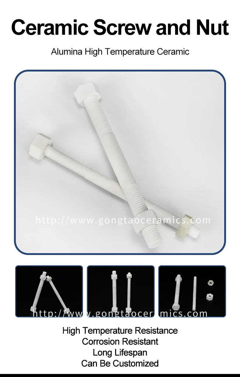 Custom Made Insulated M3 M4 M5 M6 M8 Zirconia Ceramic Screw And Bolts ...