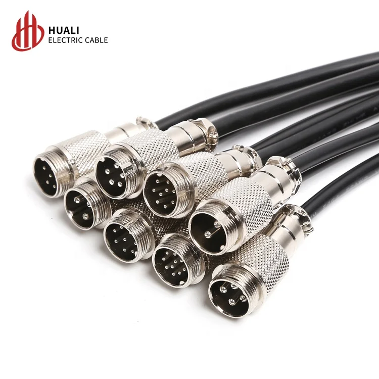 Customized Aviation Plug With Wire Connector,Double End Docking,Male To ...