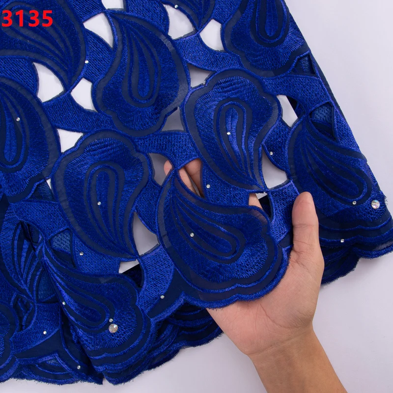 3135 Wine African Dry Lace Fabric with Stones 2023