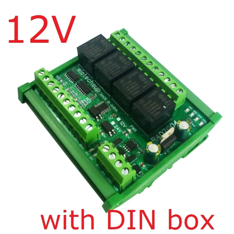 4DO 2DI 3AI RS485 Modbus RTU Multifunction Relay Module PLC IO ...
