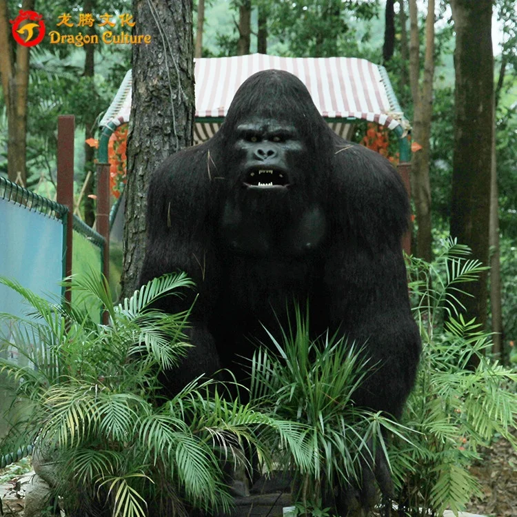 Gorilla Animatronic - Fiberglass Sculpture by Dragon Culture
