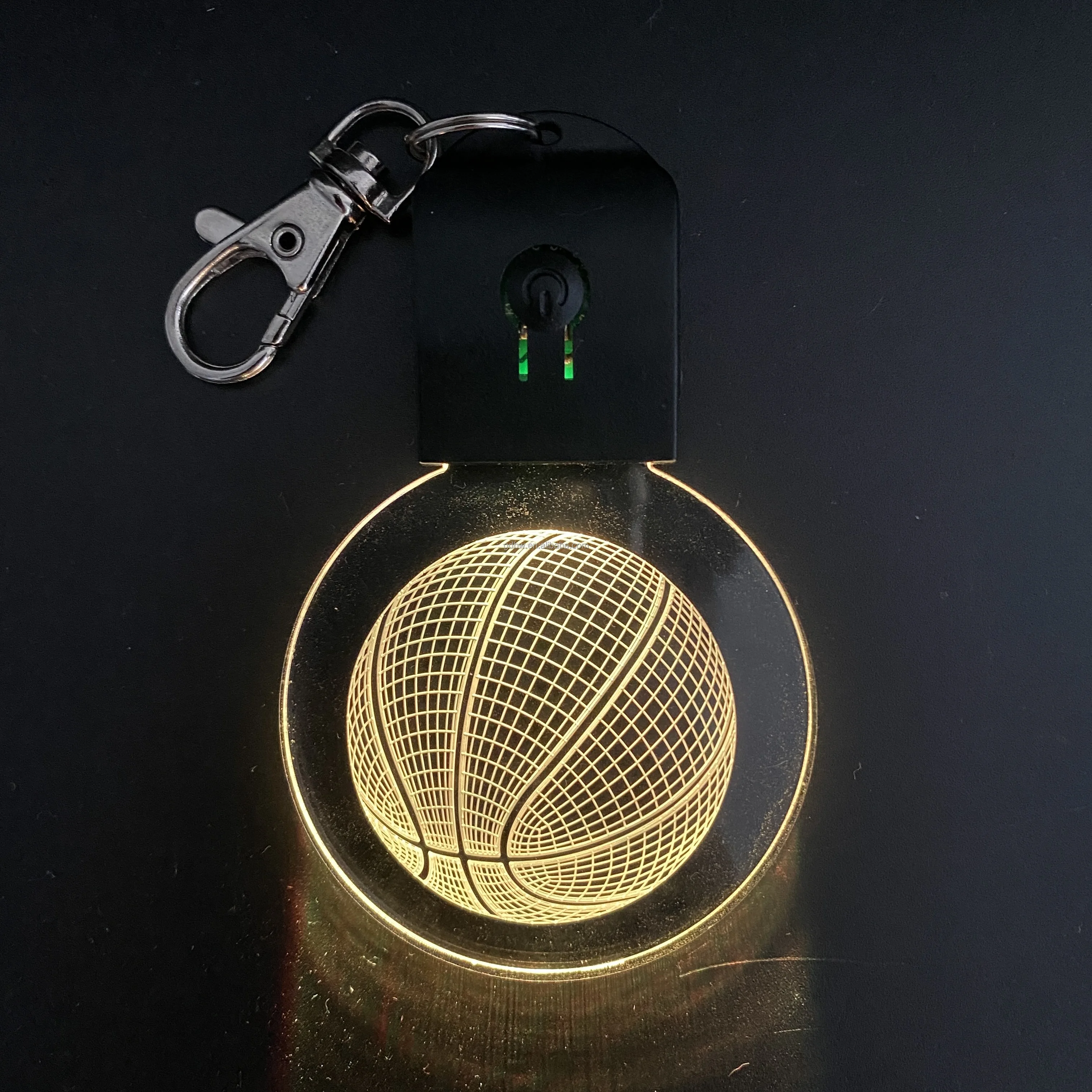 Blank Acrylic Keychain with RGB LED - Rechargeable Gift
