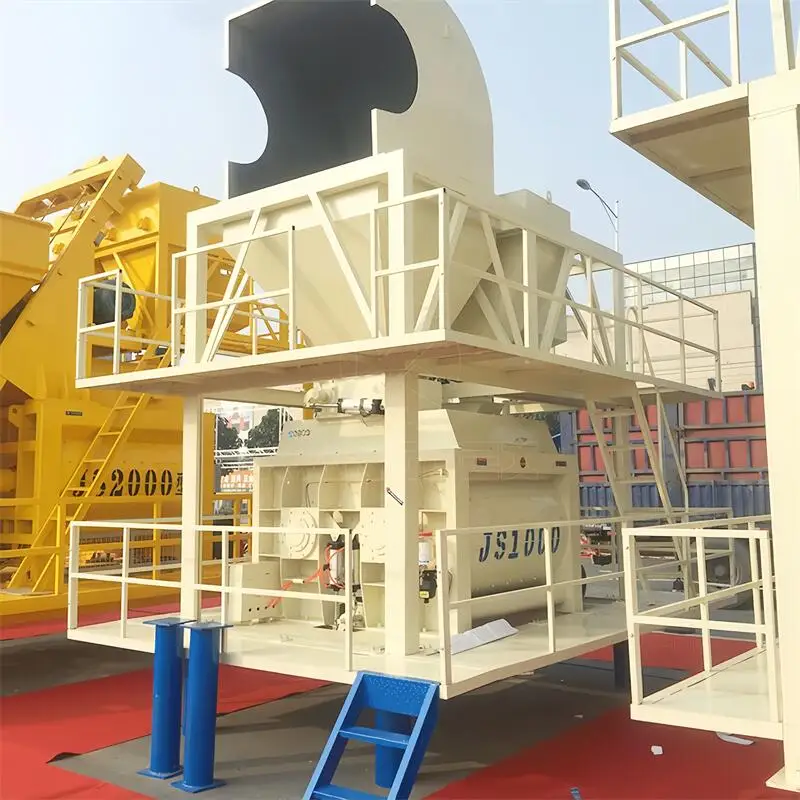 1 Cbm Cement Twin Shaft Mixing Machine Js1000 Ready Mixed Large ...