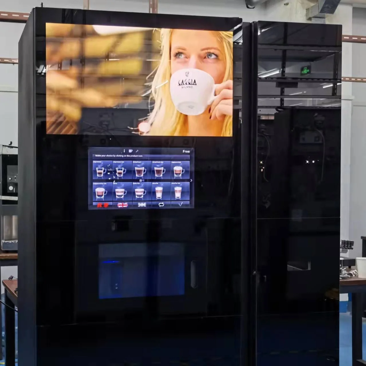 Macas Commercial Great Promotional Freshly Ground Iced Coffee Vending ...