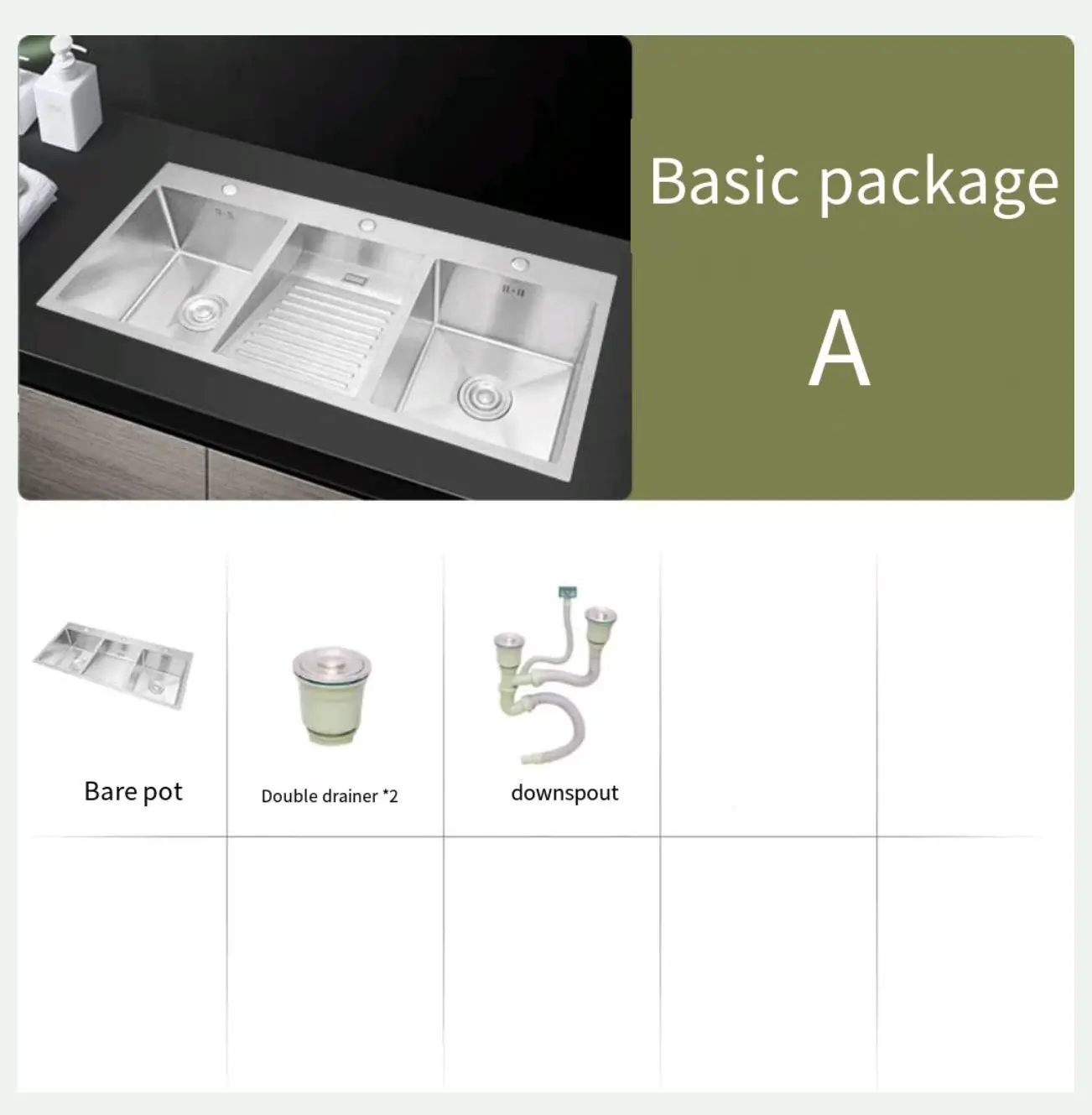 Large Size Contemporary Design Stainless Steel Laundry Basin with ...