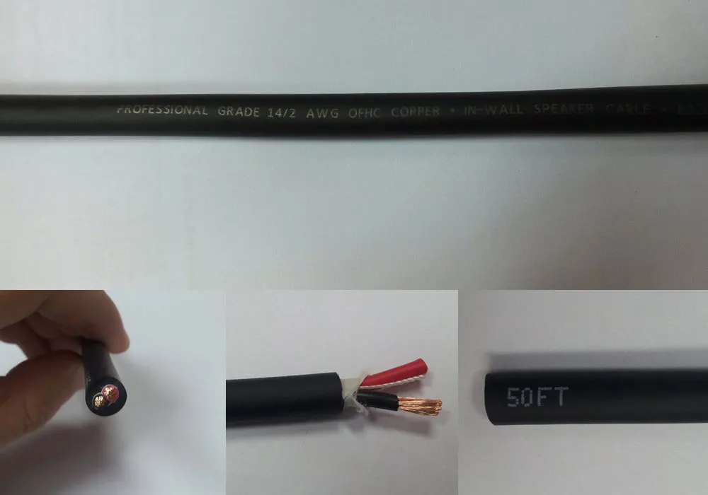 16 Awg In-wall Pvc Jacketed 2 Conductor Plenum Ul Cl2 Cl3 Cable ...