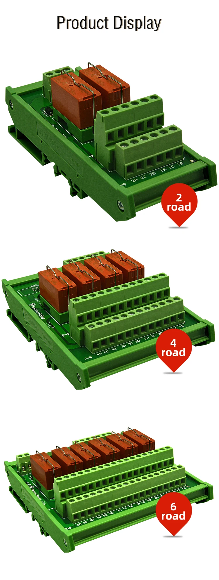 SANWO RELAY - Durable 8-Channel Relay Module for PLC Control