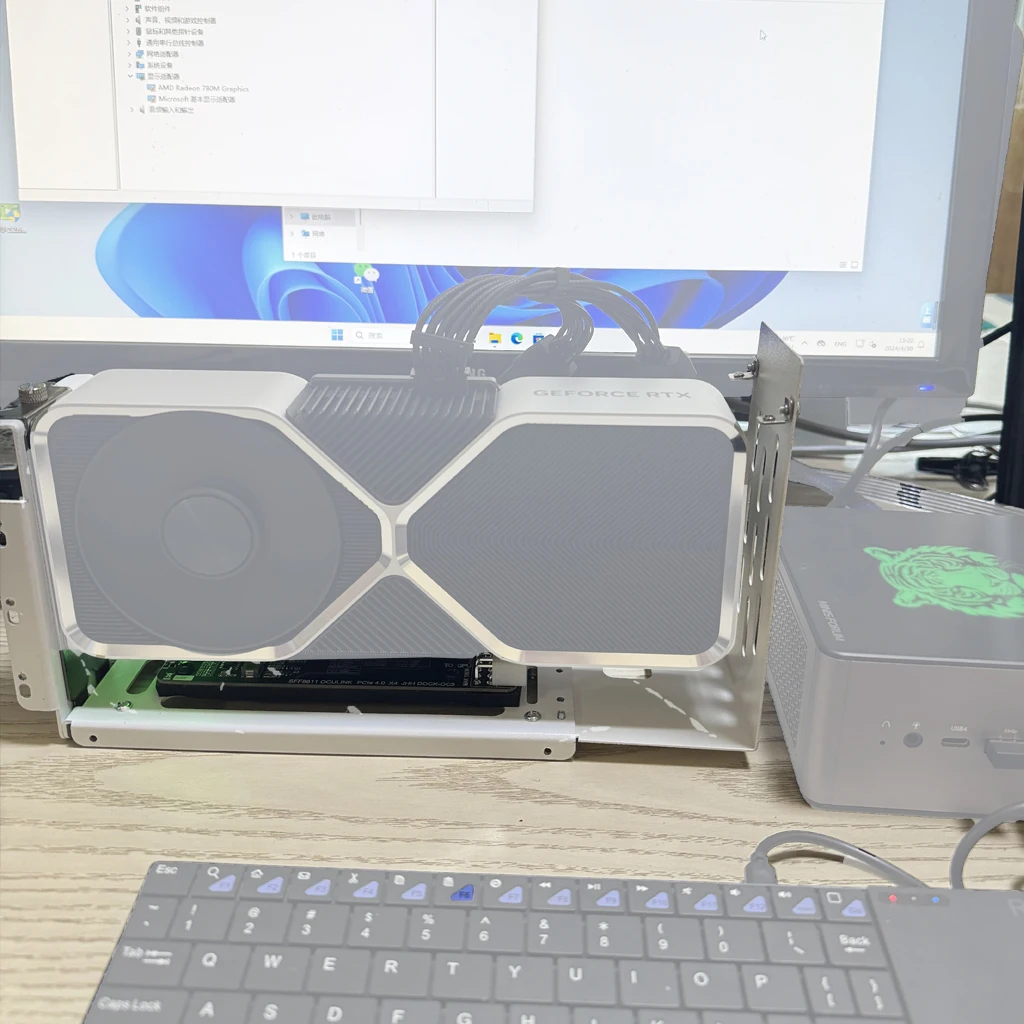 Oculink M.2 NVMe External GPU Dock for Laptop—PCIe 4.0 x4 Adapter for ...