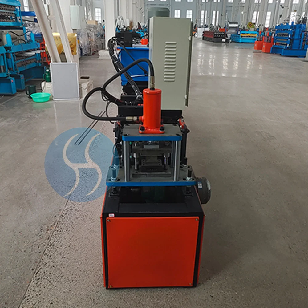 Supermarket Storage Shelves Beam Column Shelf Making Machine Metal Frame Vertical Roll Forming ...