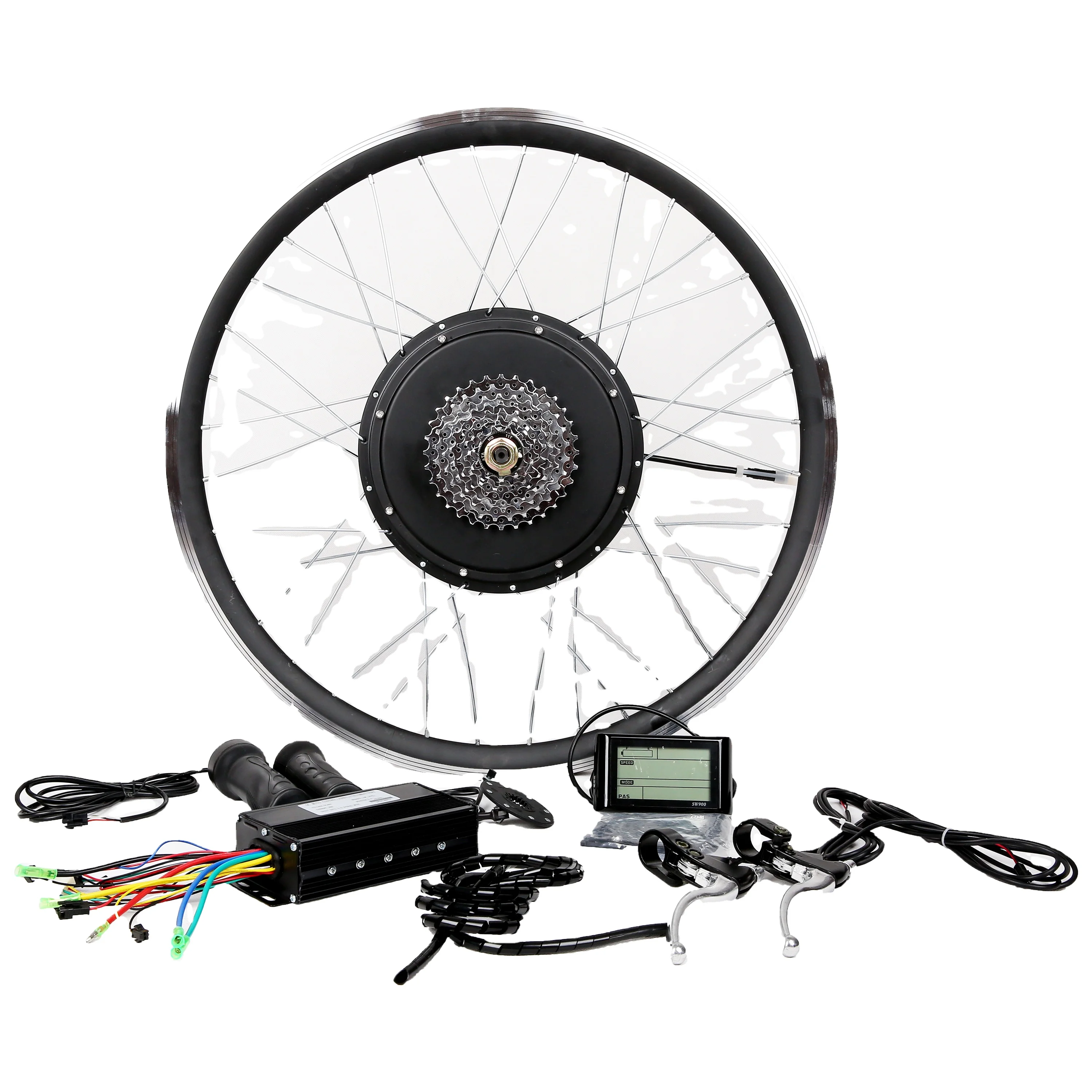 Electric Bike 20" 48V 1000W Electric Bicycle Hub Motor E-Bike Conversion Kit Front Bike Electric