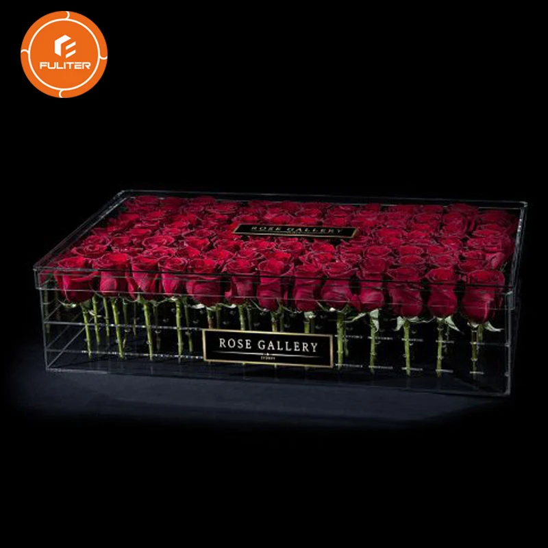 Customized Long Stem Preserved Roses Bouquet Flower Boxes Packaging ...