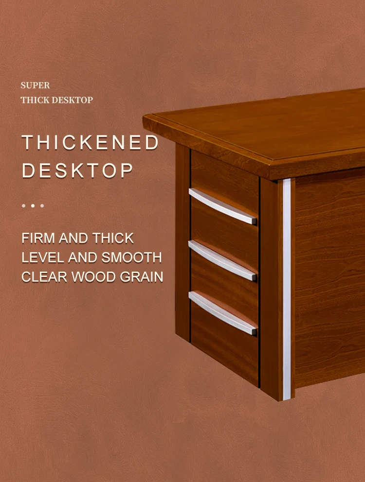 L Shape Execut Desk Mdf Veneer Executive Office Furniture Modern Office ...