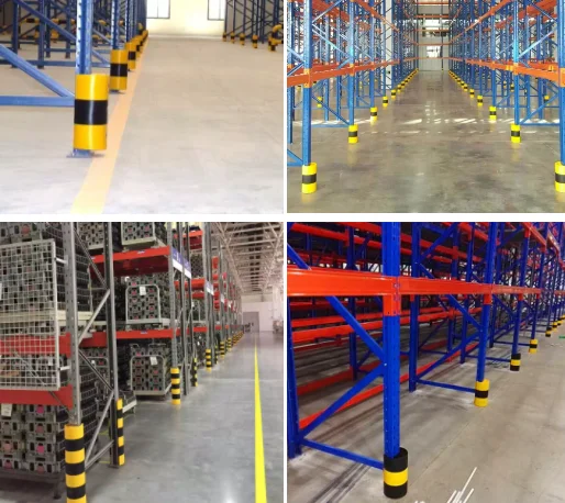 Warehouse Pallet Rack Steel Upright Protectors Pallet Racking Column ...