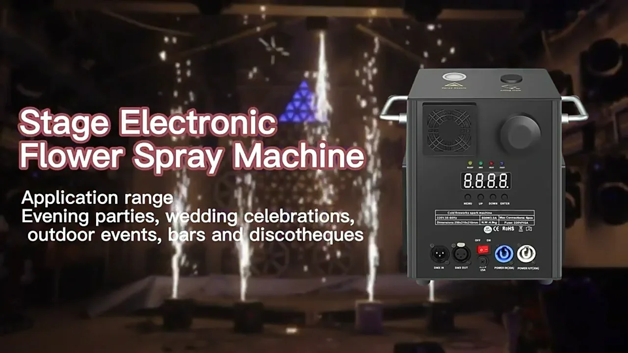 Dmx Remote Control White Cold Spark Machine For Wedding Stage ...