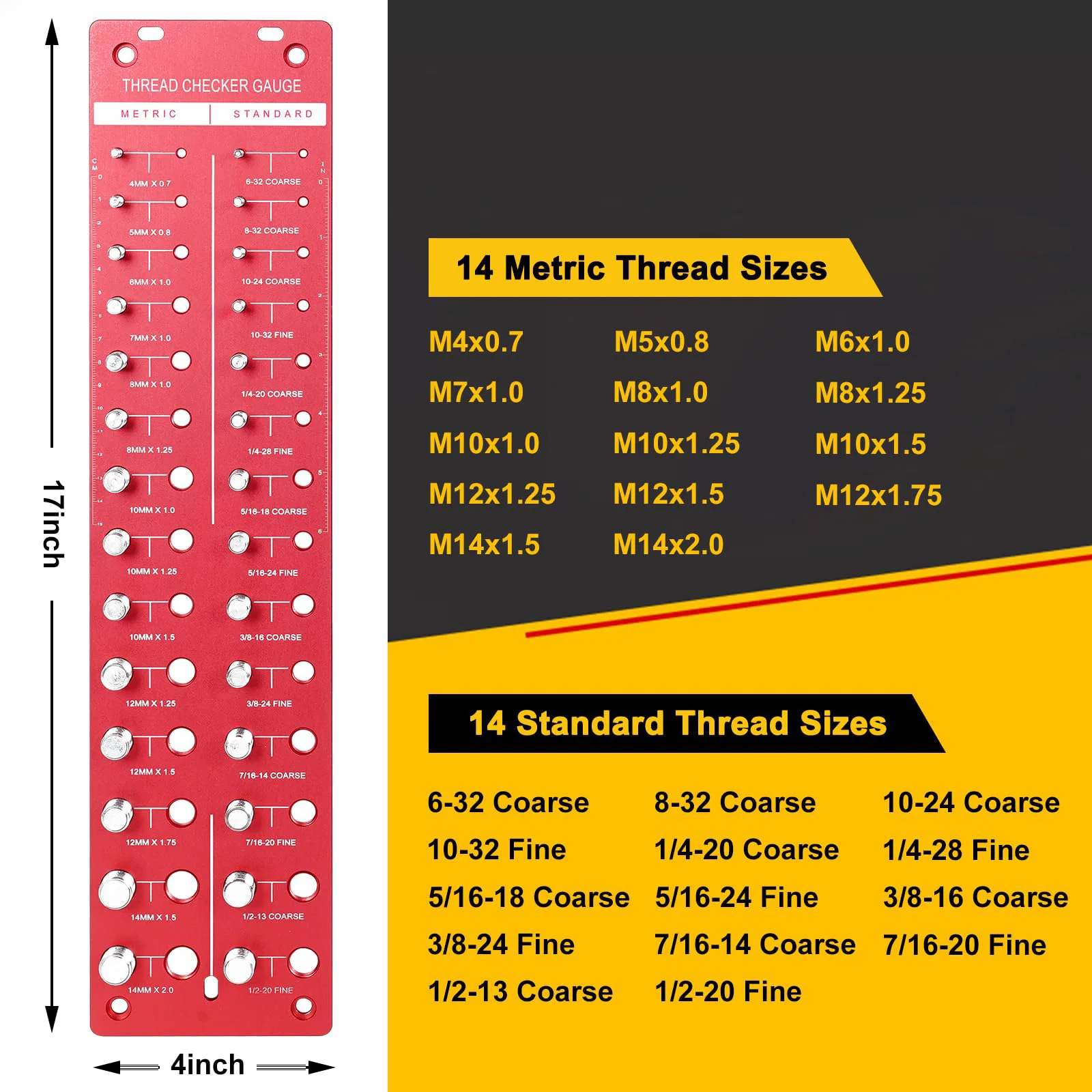 Measuring Bolts and Nuts Precision Inspection Gauge Nuts Bolt Thread ...