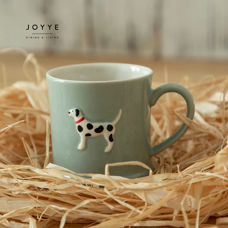 JOYYE Great Value Combo Cat and Dog Ceramic Coffee Mug and Pet Bowl Set ...