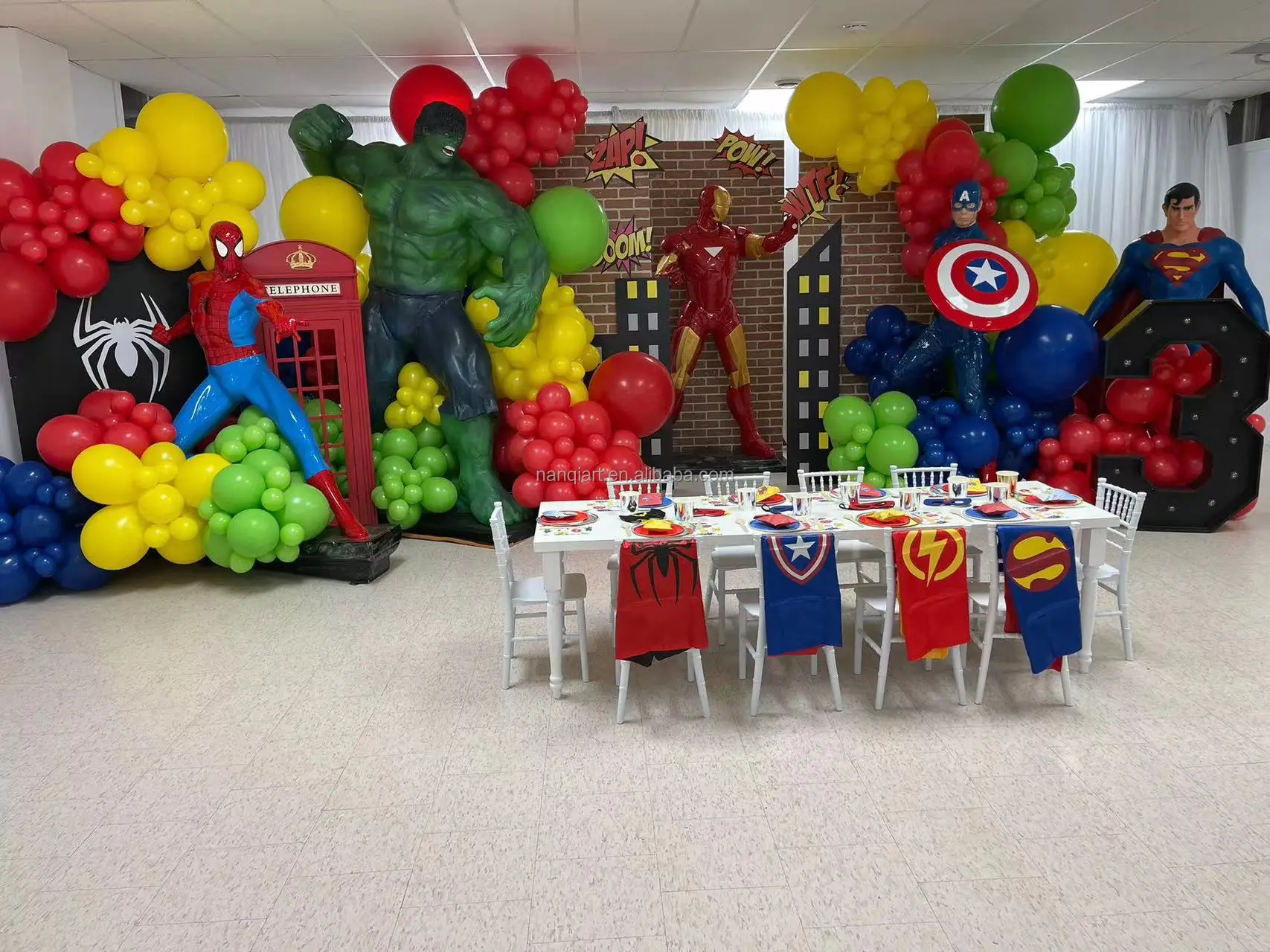 9ft Tall Large Size Outdoor Decoration Fiberglass Painting Life Size ...