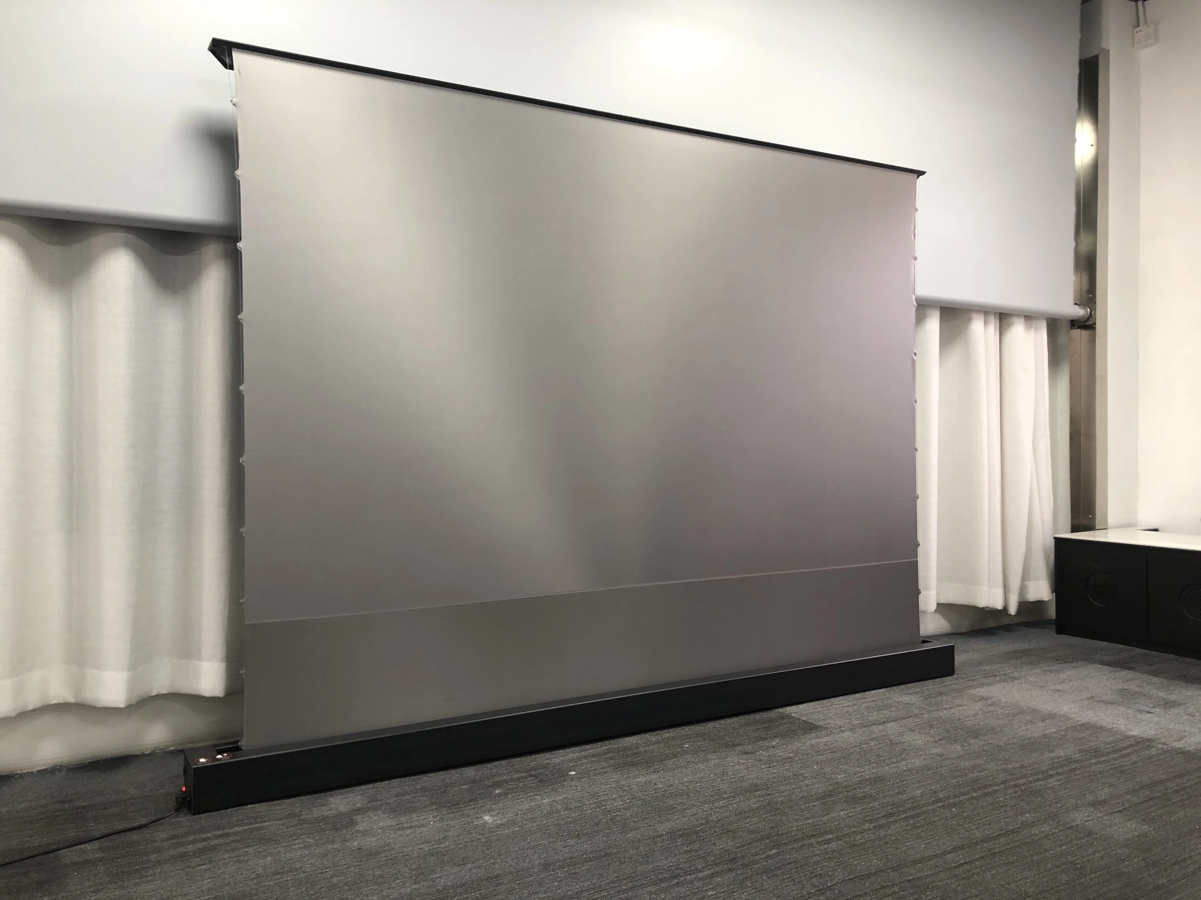 72 Inch Motorized PVC Fresnel ALR Floor-Rising Projector Screen for ...