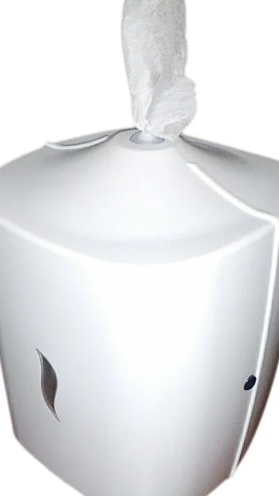 Wall Mounted Plastic Center Pull Wet Paper Tissue Sanitizer Dispenser ...