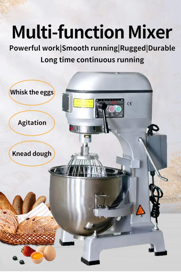 Planetary Mixer Machine 40L Commercial Bakery Machine Professional ...