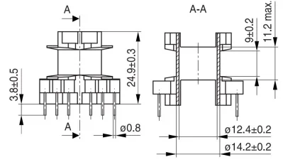 PQ3230 Bobbin Transformer - 12V 5W Toroidal for Power Electronics