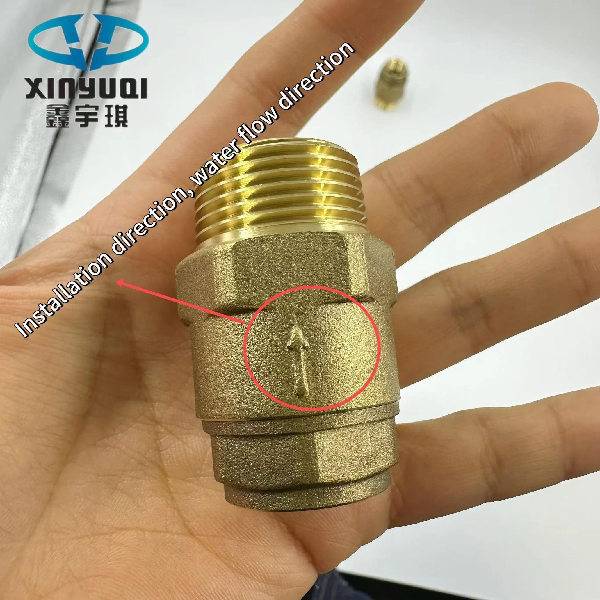 High Temperature Forged Brass Vertical Spring Check Valve Internal ...