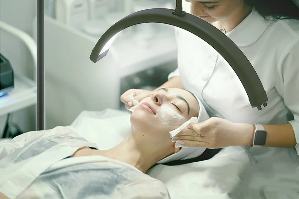 Oem Bi Color Bedside Half Ring Lamp 40w 2700-5600k 1600lm Led Moon Lash ...