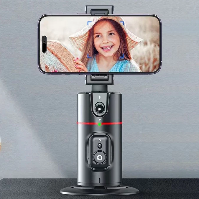 Phone Holder Rotary Automatic Face Tracking Mobile Shutter Phone Tripod ...