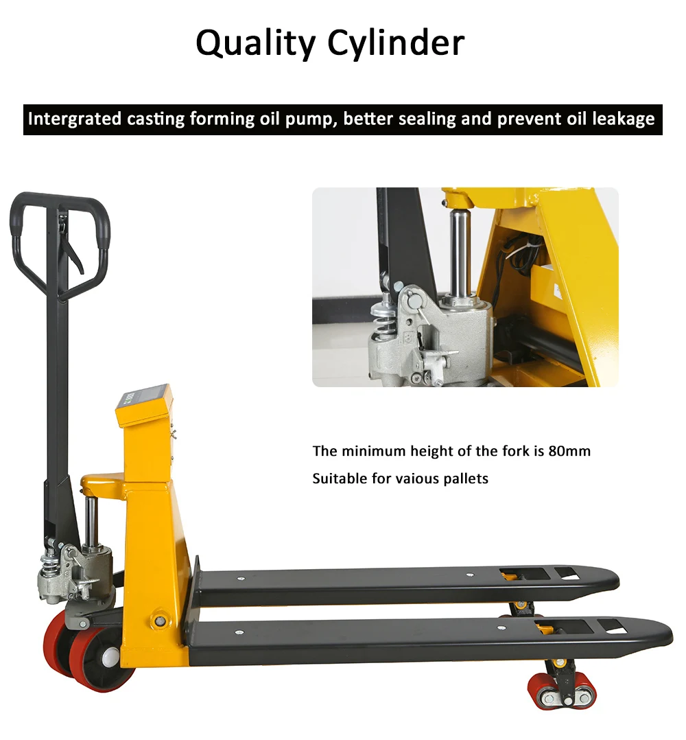 Hydraulic Hand Pallet Scale Jack Truck 1000-3000 Kg Electric Forklift ...