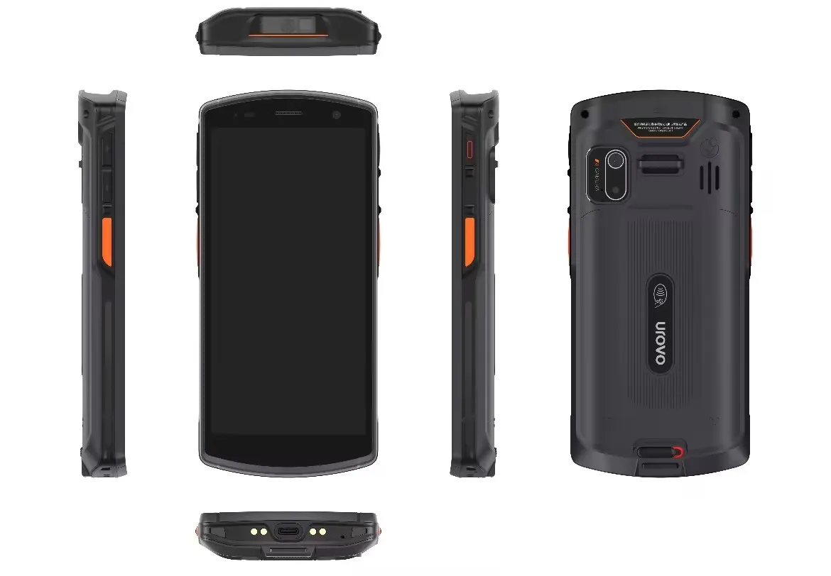 UROVO CT58S Rugged Android Handheld PDA - 2D QR Barcode Scanner with 5. ...