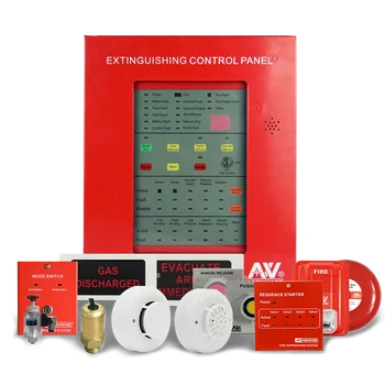 Reasonable Automatic Fire Extinguisher Control Panel 2 Zone Aw-gec2169 ...