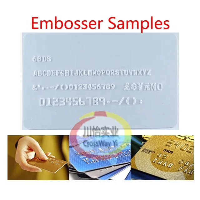 PVC Card Embossing Machine Indenter & Card Embosser for ID/VIP Cards - OEM