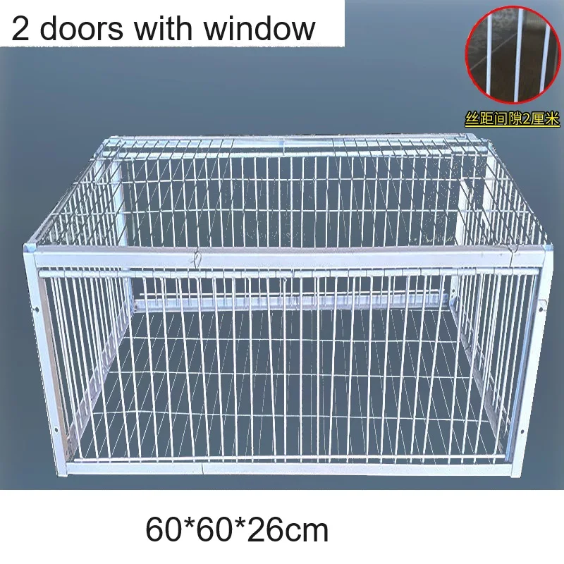 Foldable Galvanised Pigeon Bird Trap Cage - Humane Trapping