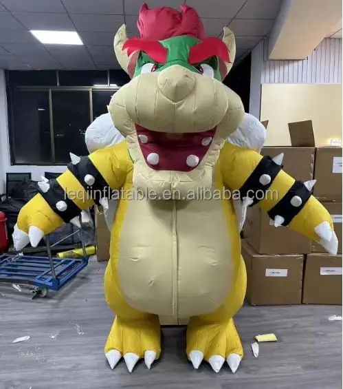 Funny Cartoon Character Cosplay Suit Inflatable Bowser Turtle Mascot ...