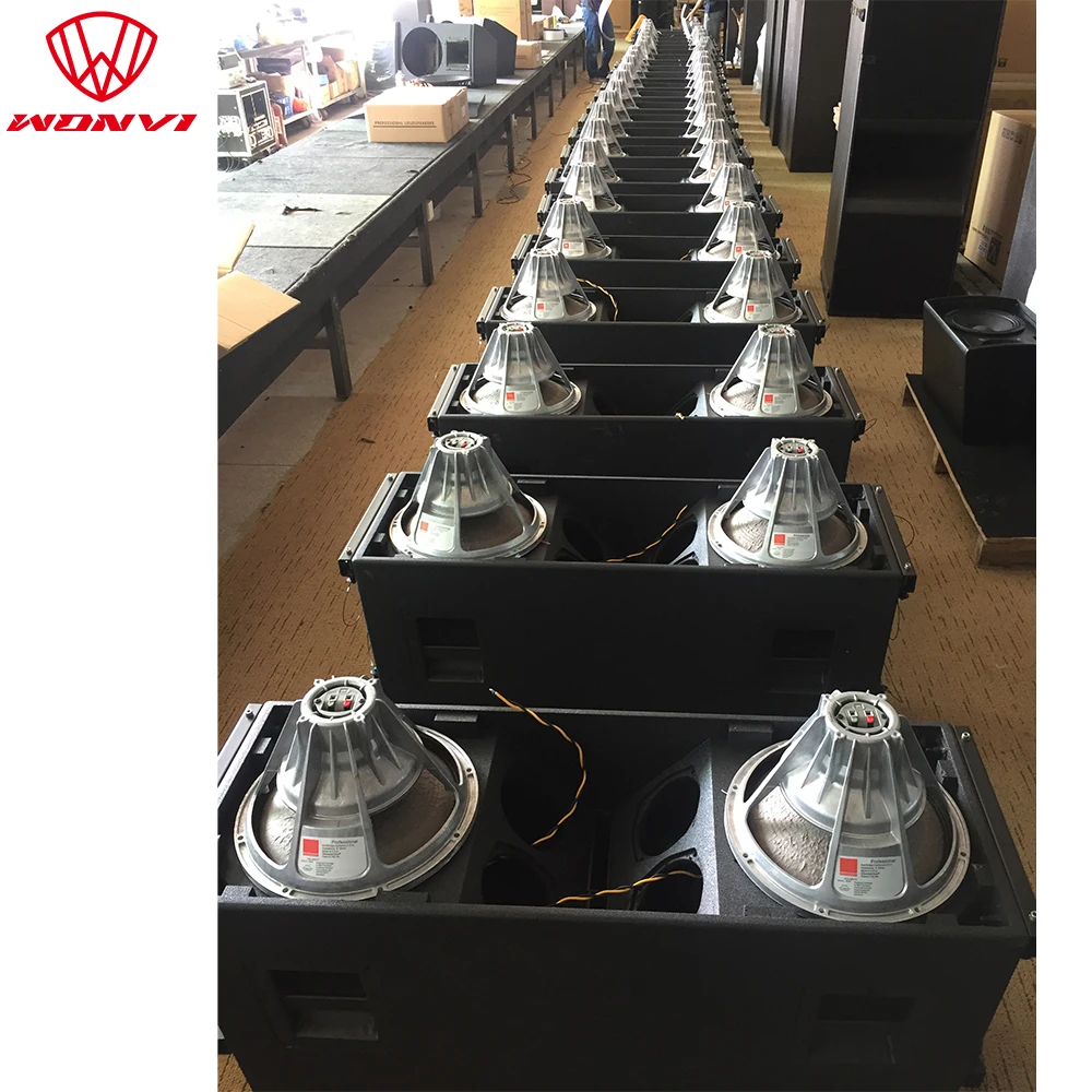 Three Way Dual 12 Inch Line Array Speaker - Professional Sound