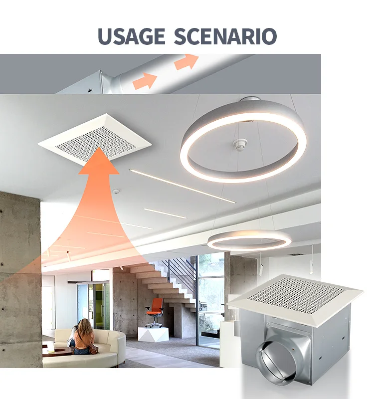 All-metal False Ceiling Mounted Installation Ventilation Exhaust Grill ...