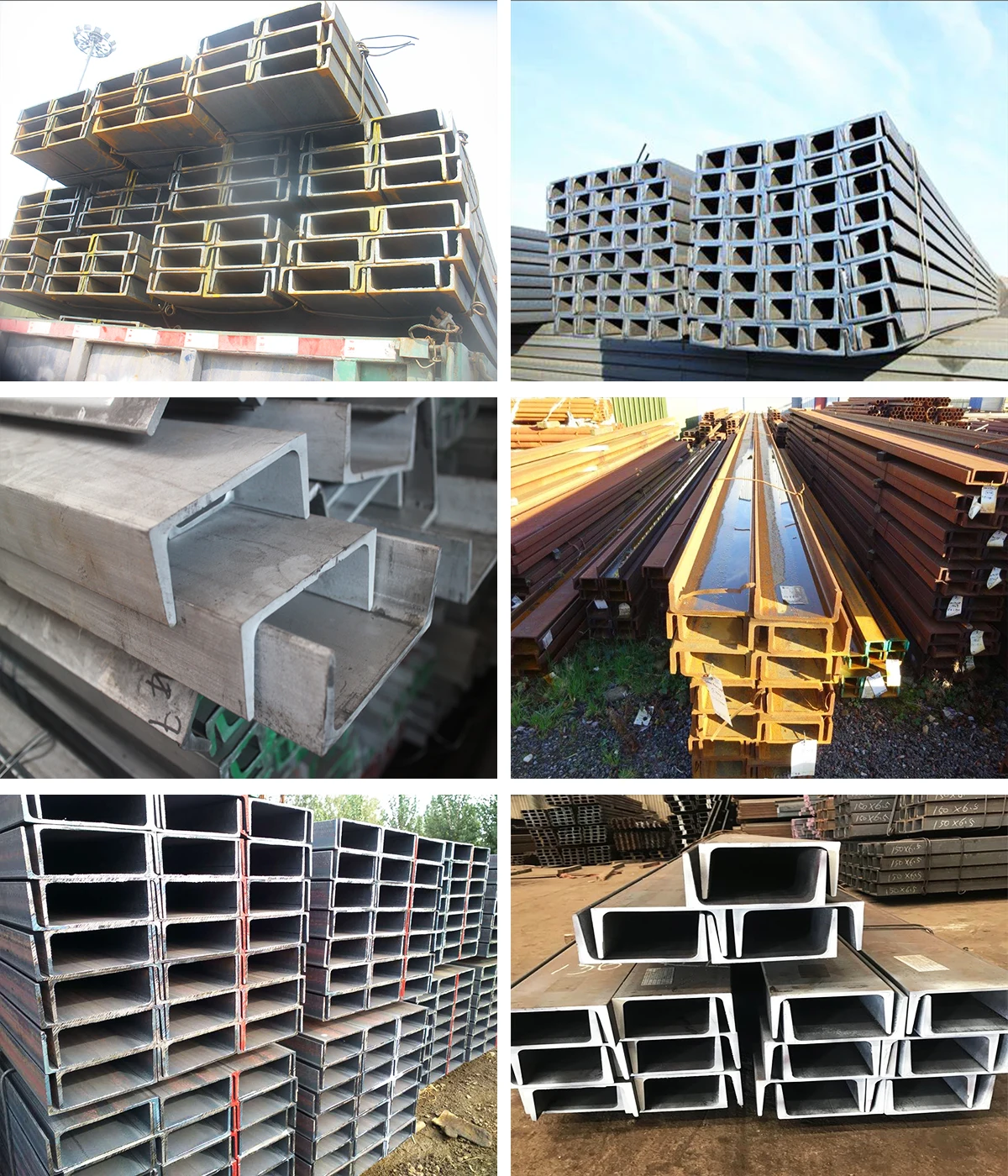 Mild Steel Steel Roof Truss Galvanized Pvc Ms U C Steel Channel Beam ...