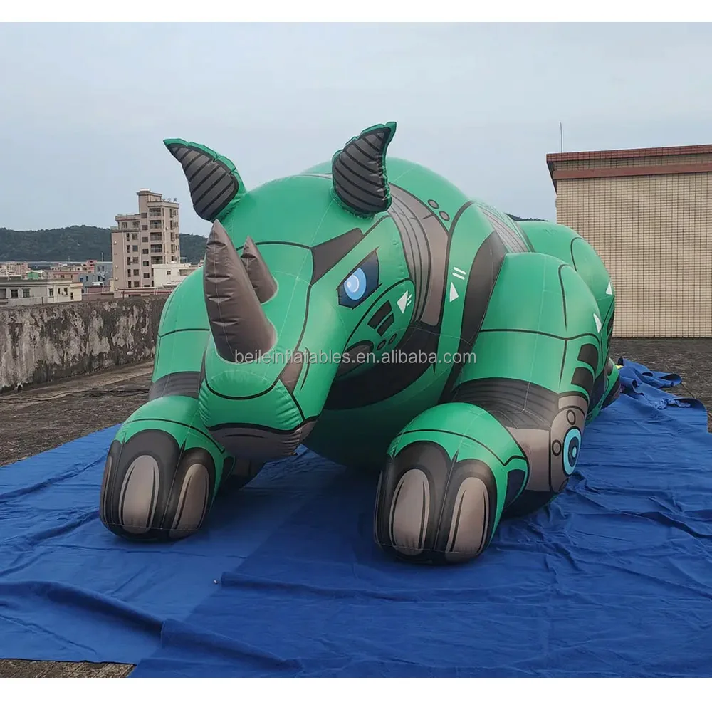 HOT Sale Beile New Soft PVC Inflatable Rhino for Advertising Model
