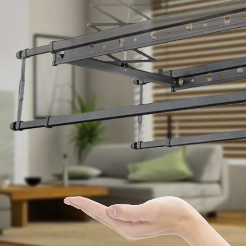 Smart Electric Clothes Drying Rack with LED Lights & Wind Drying