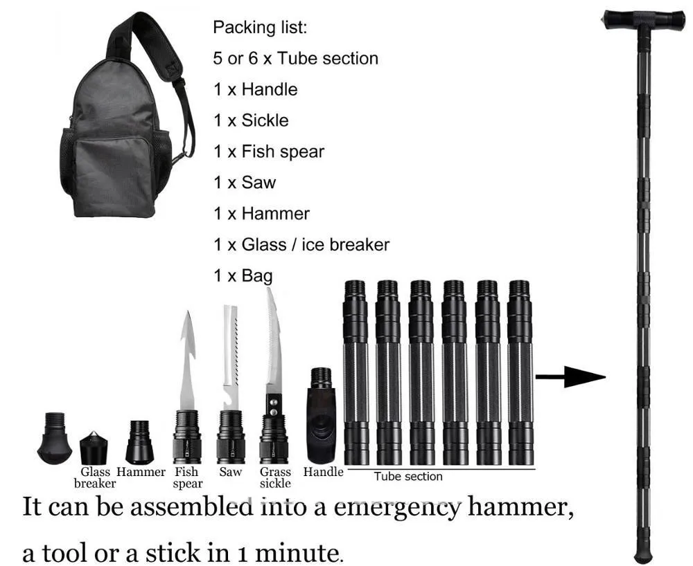 Outdoor Trekking Poles - Safe and Multi-Functional Hiking Tools