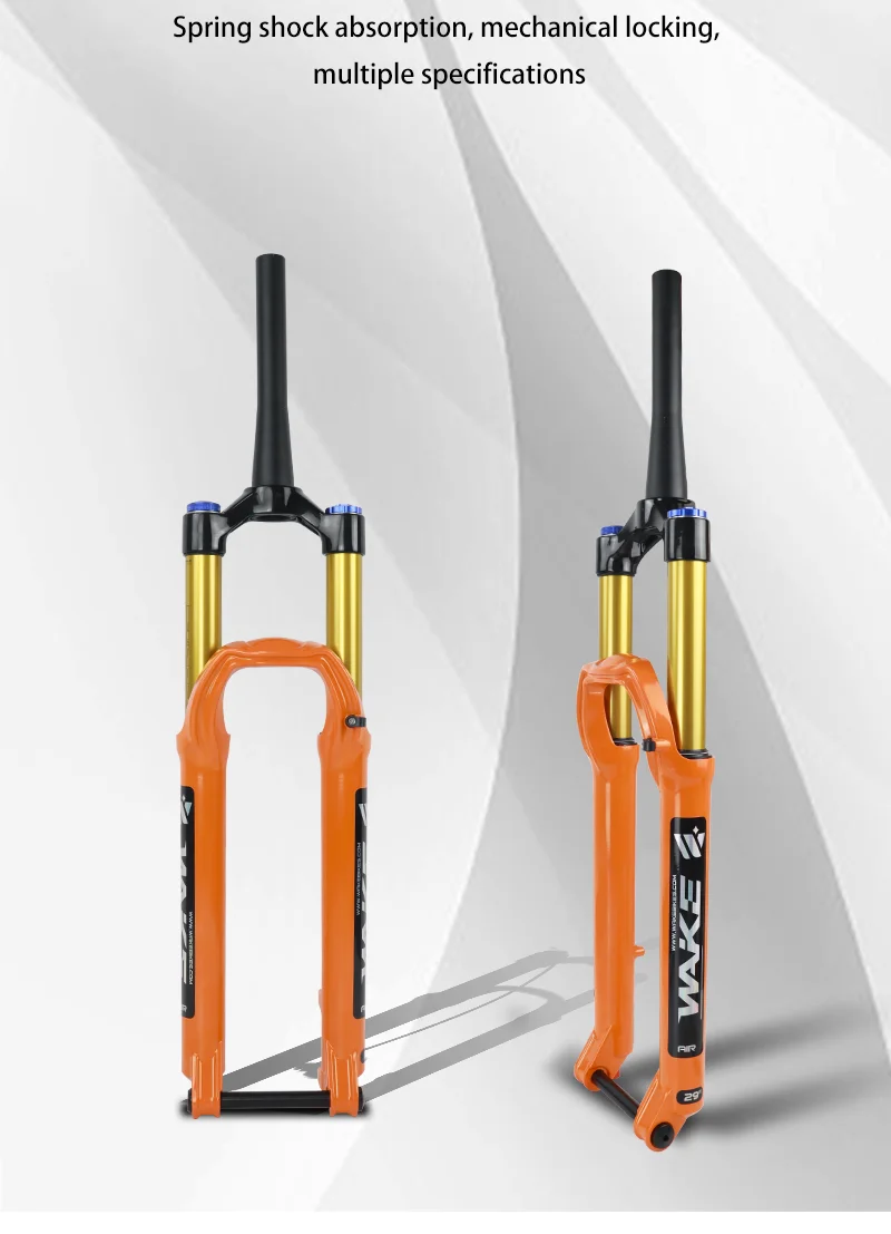 Factory Mtb Bicycle Pneumatic Suspension Fork 27.5 29inch Tapered Tube Thru Axle Shock Absorber ...