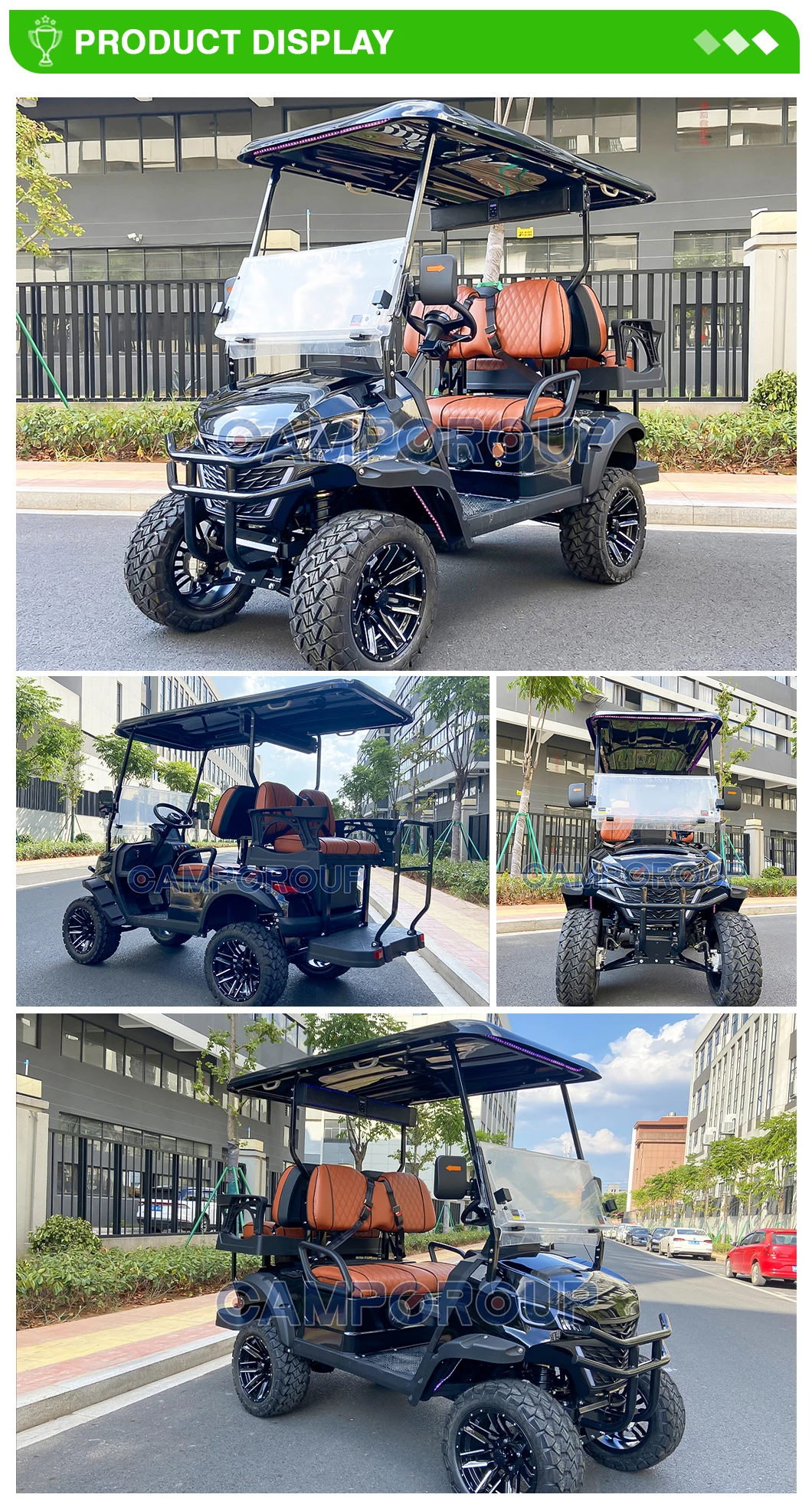 High Performance off Road Golf Car - Gas Powered & Lifted