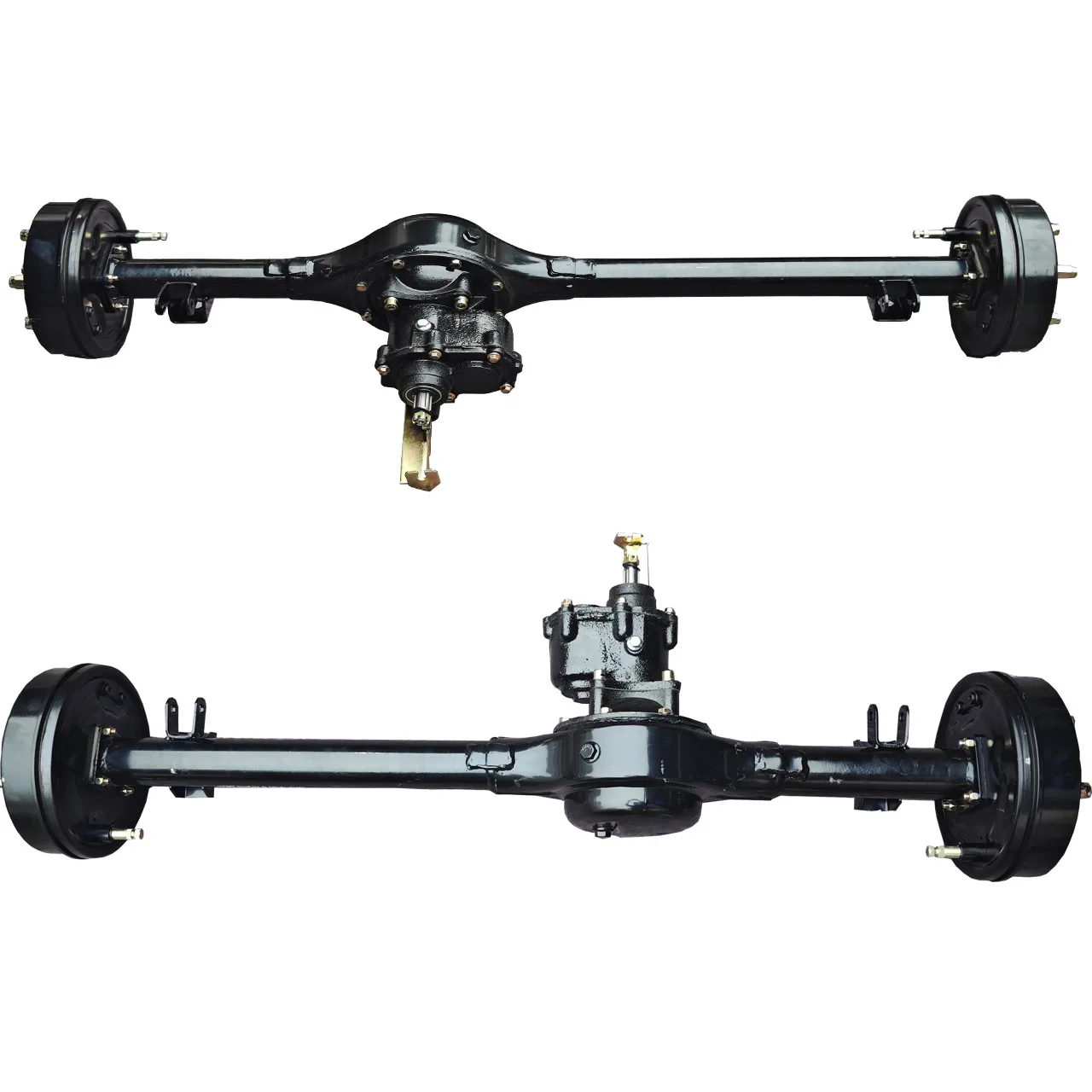 3 wheel electric tricycle rear axle EV rear axle with Drum brake disc ...